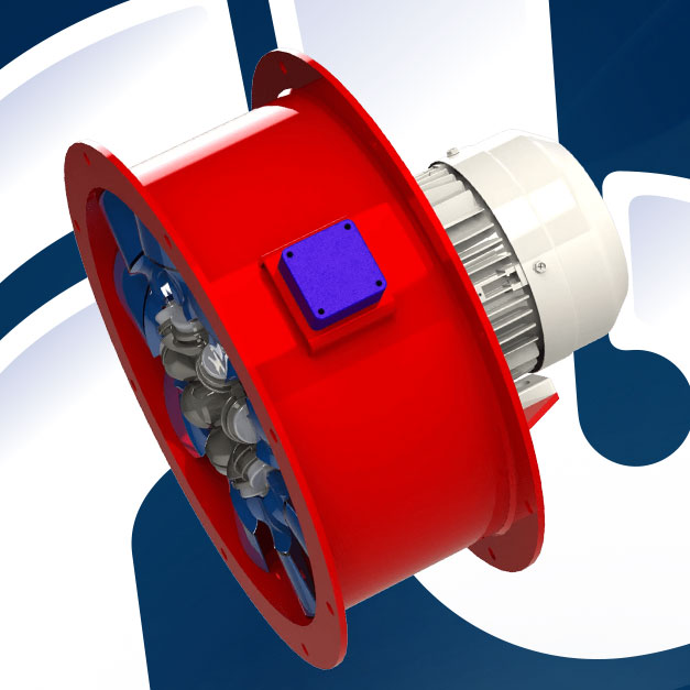 What are axial fans used for and what industries use them